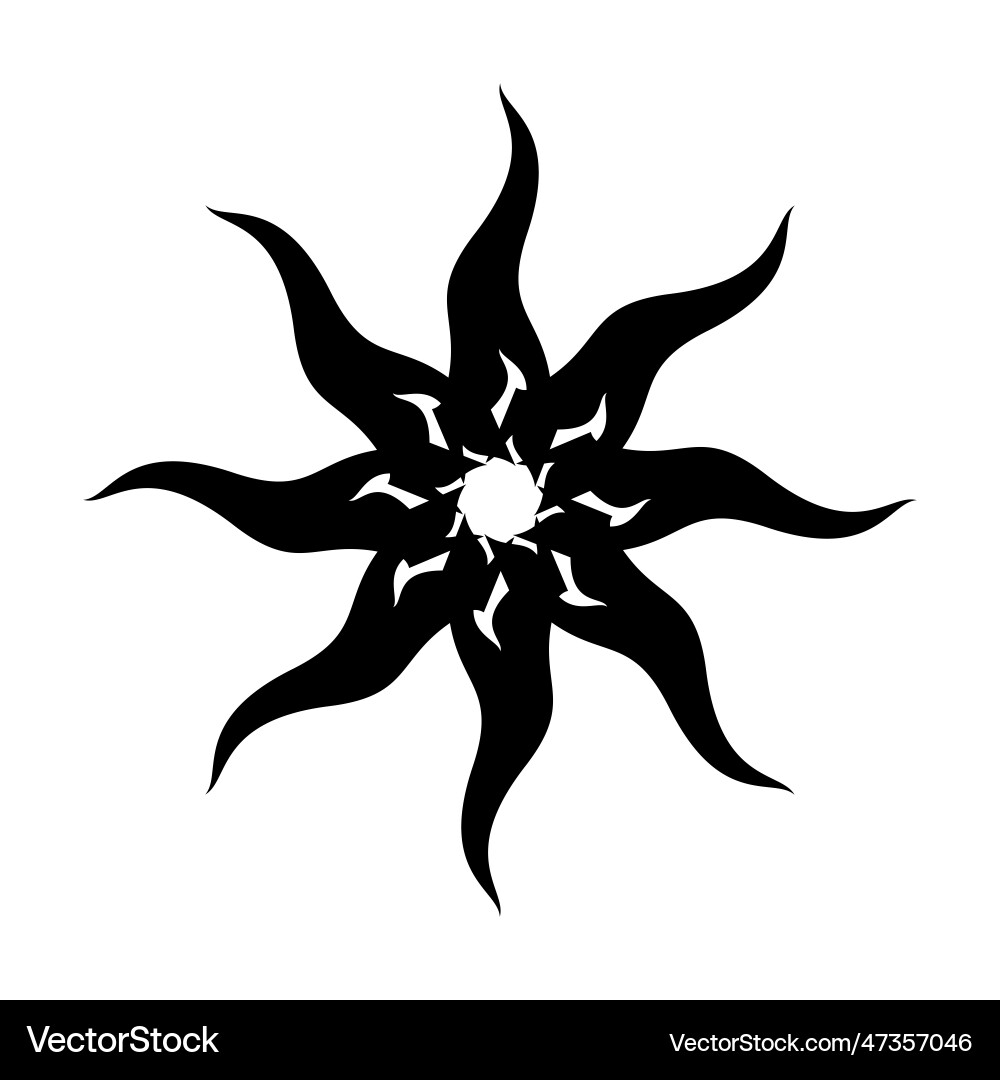 Black sun 0001 Royalty Free Vector Image - VectorStock
