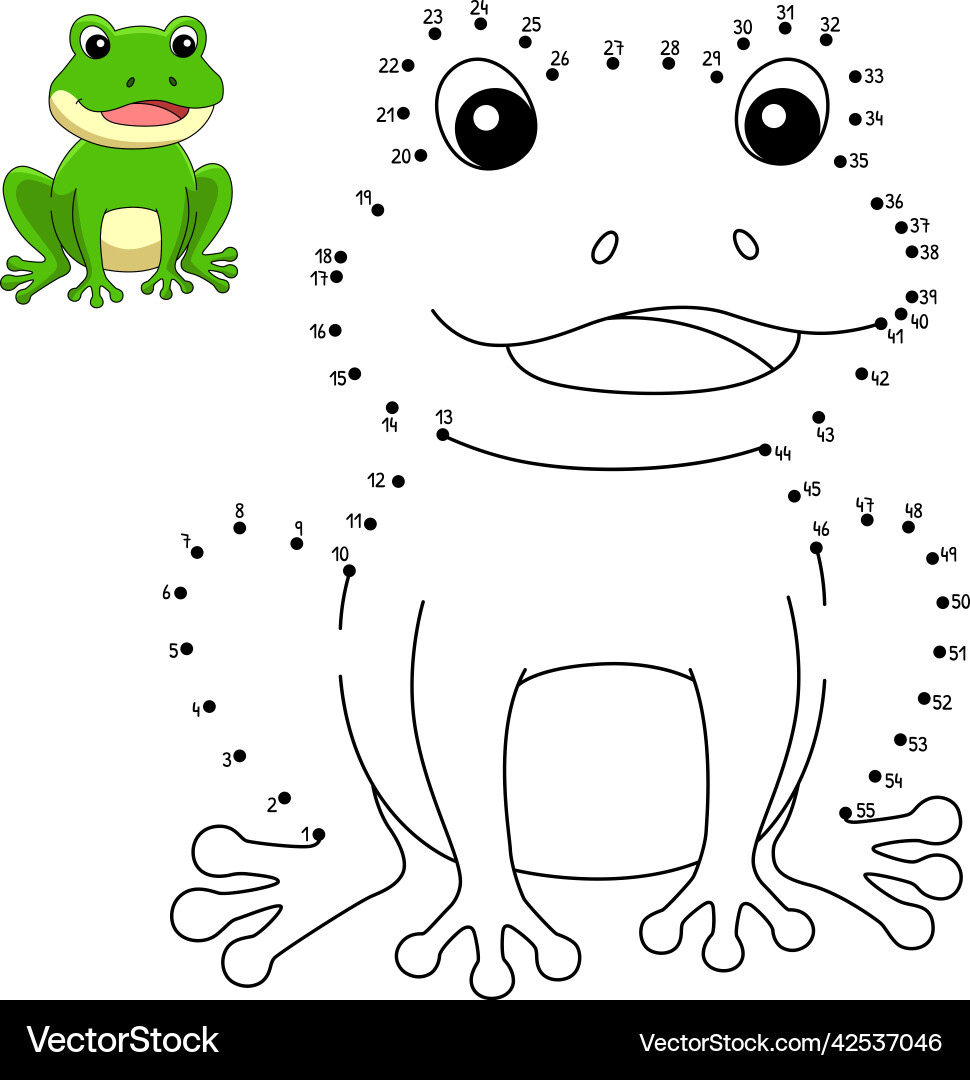 Frog Connect The Dots Dot To Dot Printables 35 To Choose From!