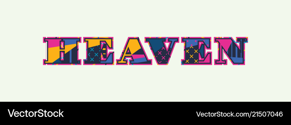 Heaven concept word art Royalty Free Vector Image