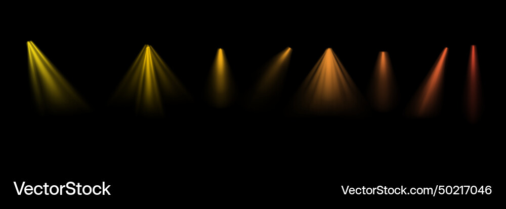 Light effect set glow isolated white transparent Vector Image