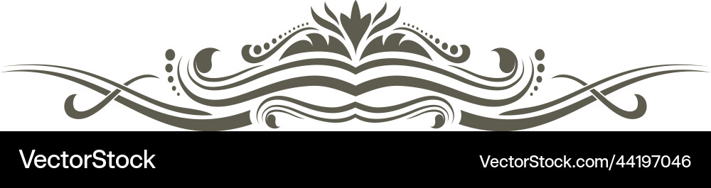 Luxury header royal filigree divider text Vector Image