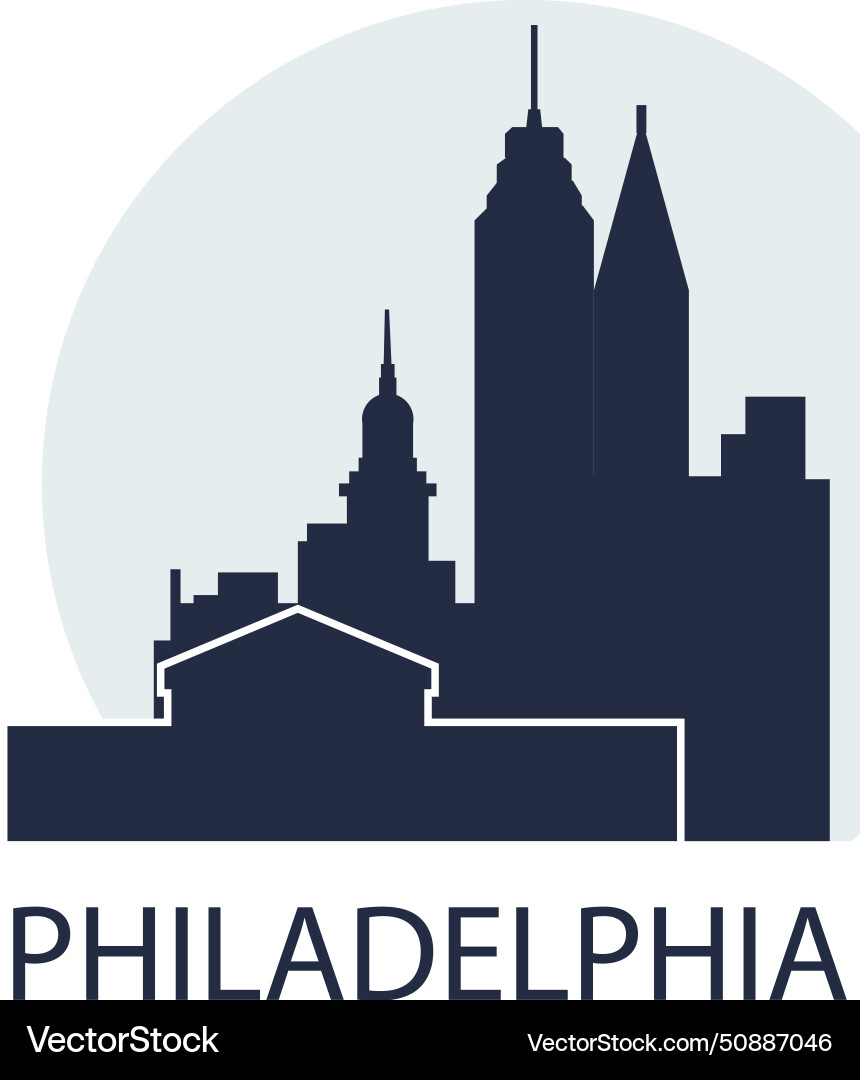 Philadelphia logo Royalty Free Vector Image - VectorStock