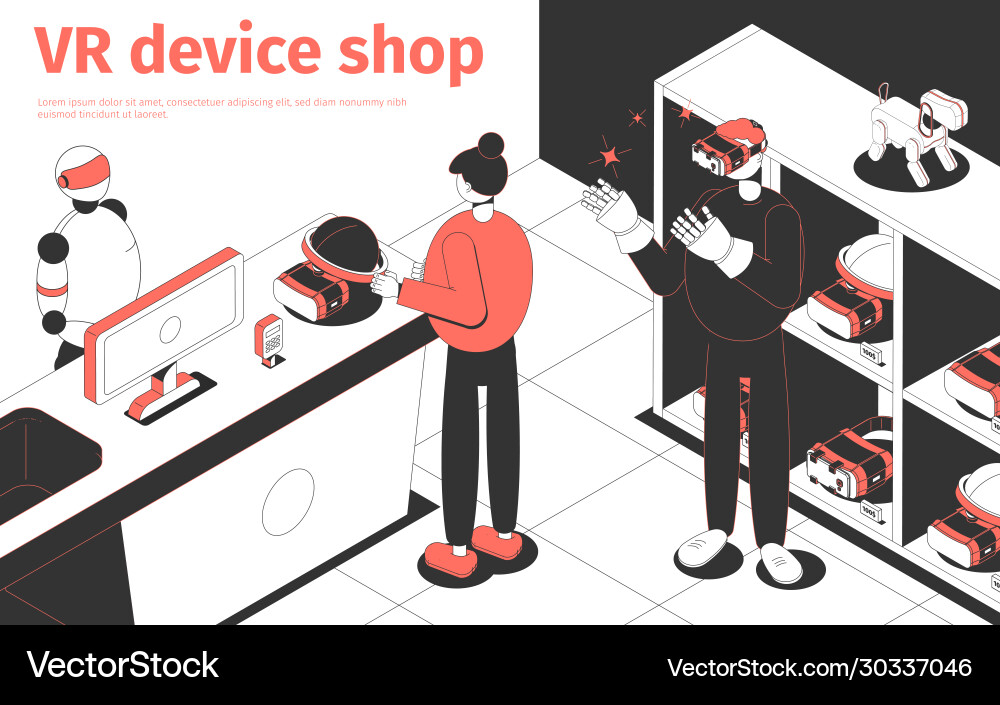 Vr device shop Royalty Free Vector Image - VectorStock
