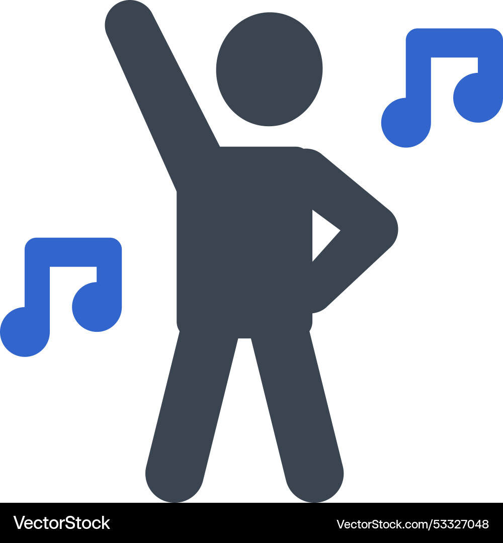 Active dance icon Royalty Free Vector Image - VectorStock