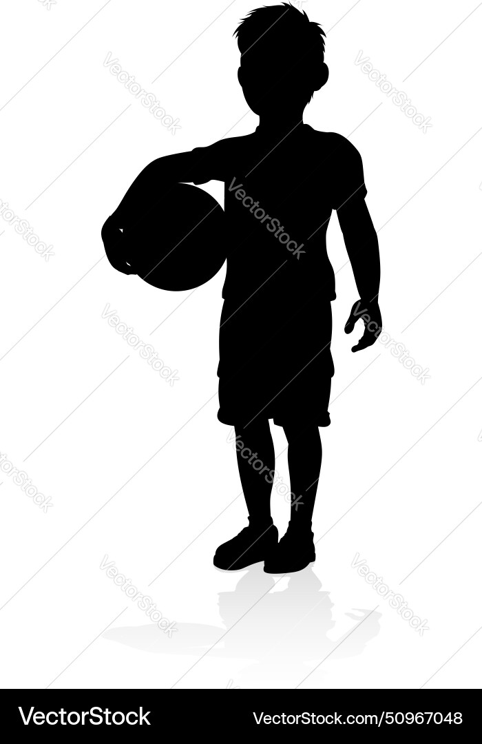 Kid child silhouette Royalty Free Vector Image