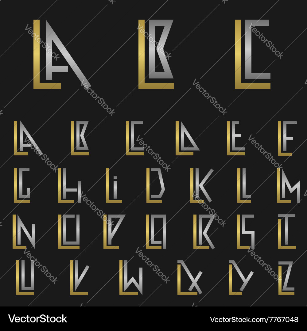 Letter l with alphabet Royalty Free Vector Image