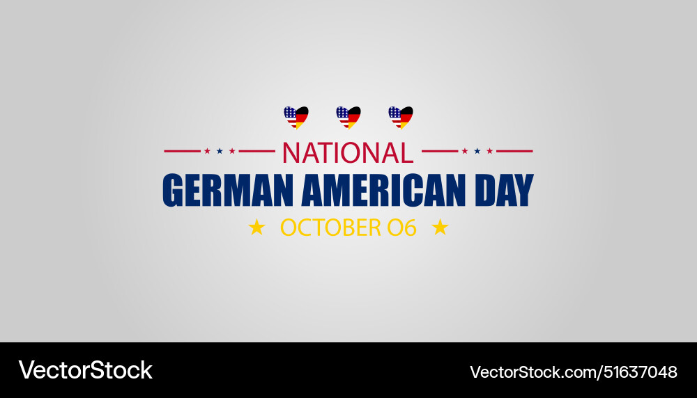 Saluting german american culture Royalty Free Vector Image