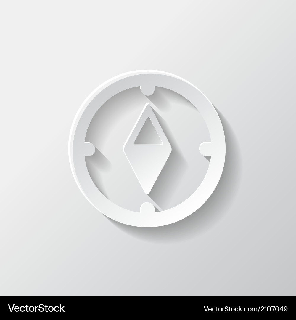 Navigation Compass Icon Royalty Free Vector Image