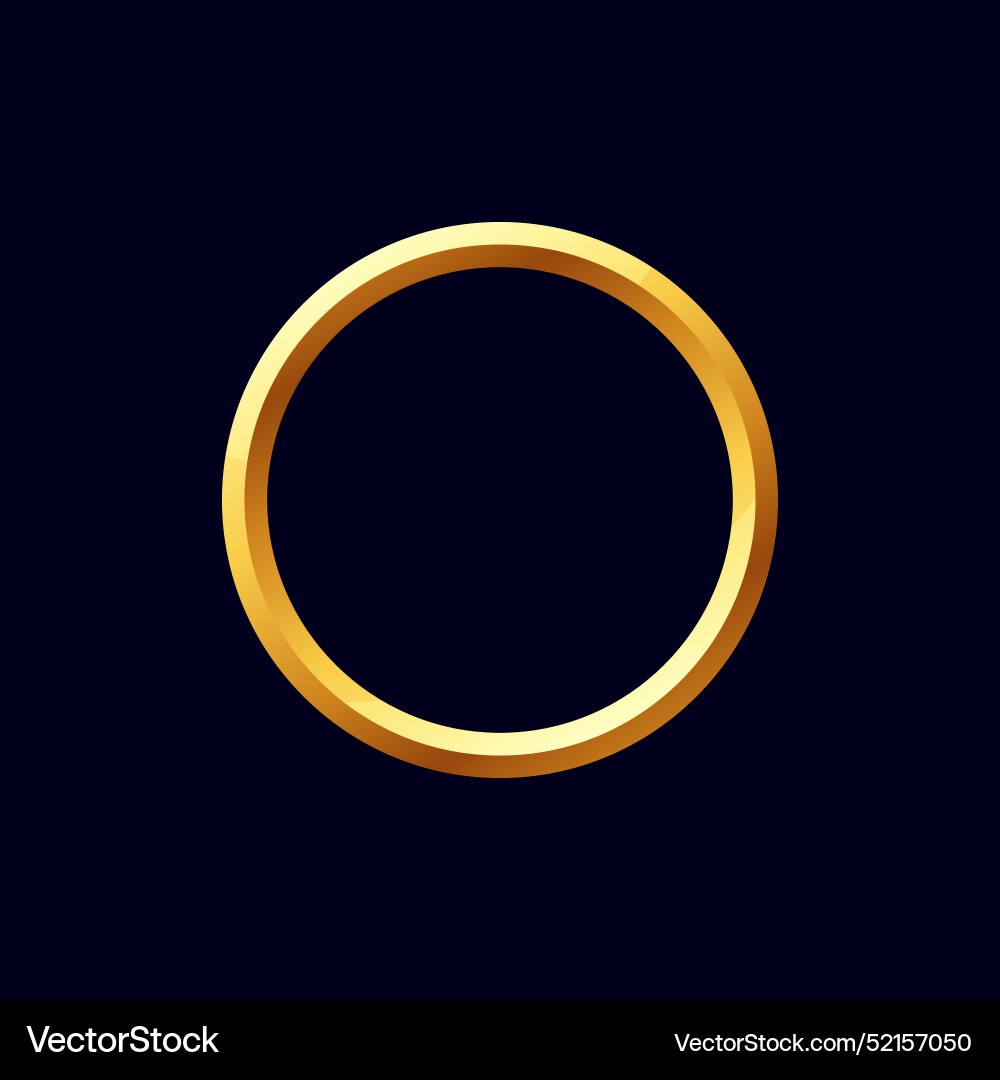 Medieval golden frame perfect icon design Vector Image