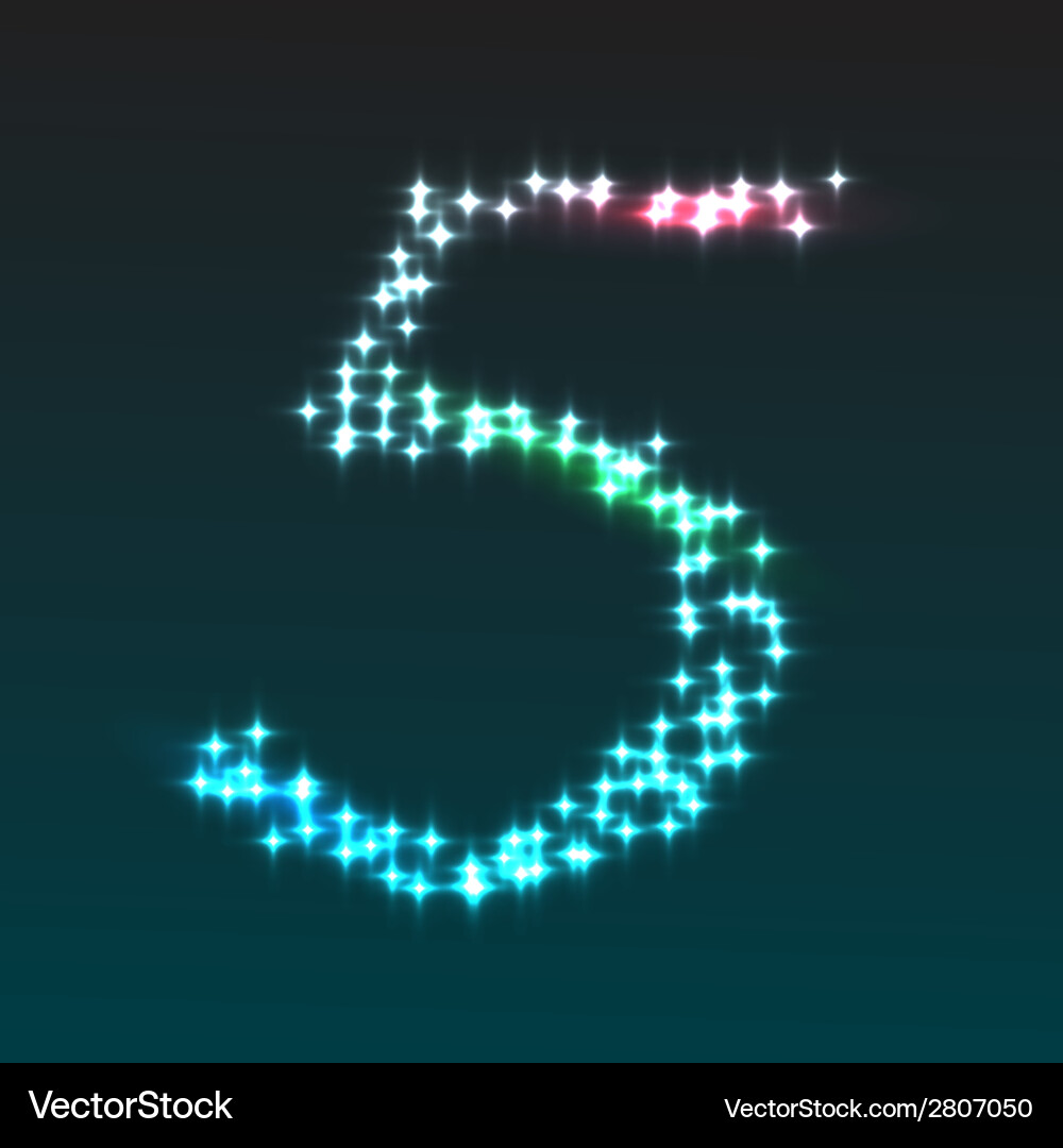 Number 5 Royalty Free Vector Image - VectorStock