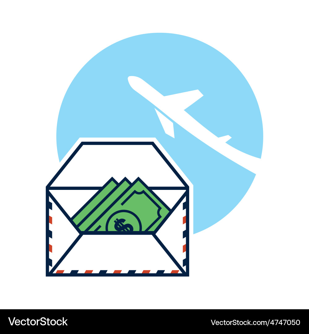 Pismo novac1 resize Royalty Free Vector Image - VectorStock