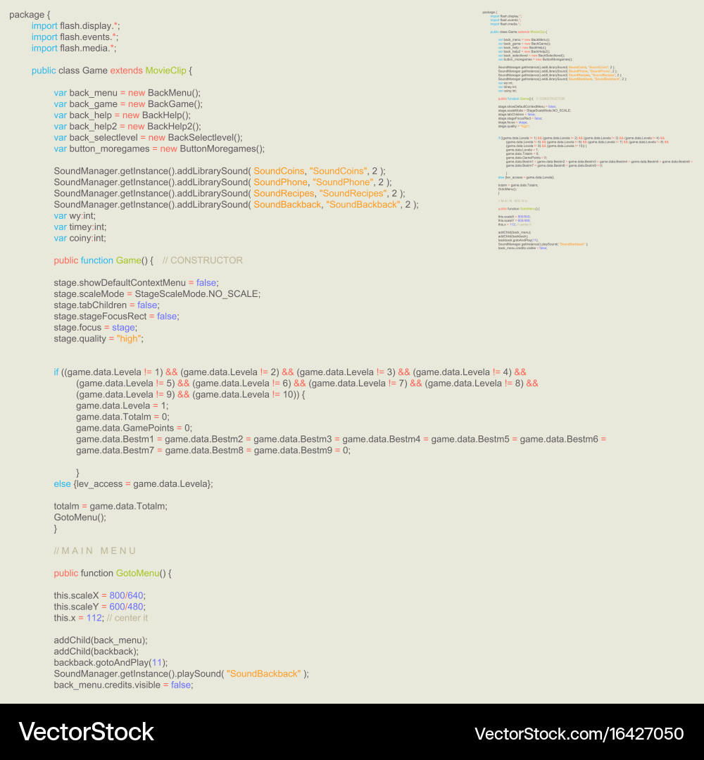 Program code listing abstract programming Vector Image Program code listing abstract programming Vector Image