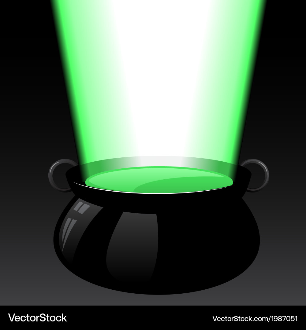 Magic cauldron Royalty Free Vector Image - VectorStock