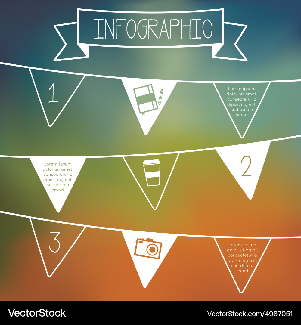 Simple infographic template Royalty Free Vector Image