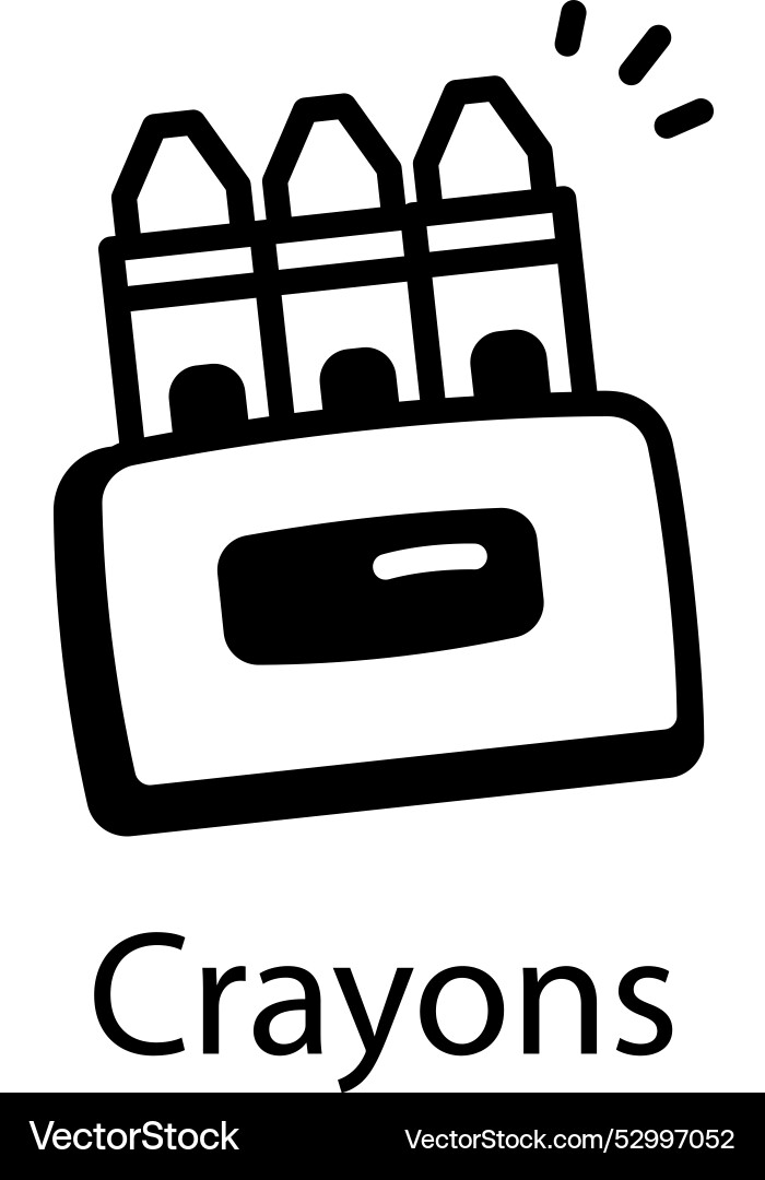 Crayons Royalty Free Vector Image - VectorStock