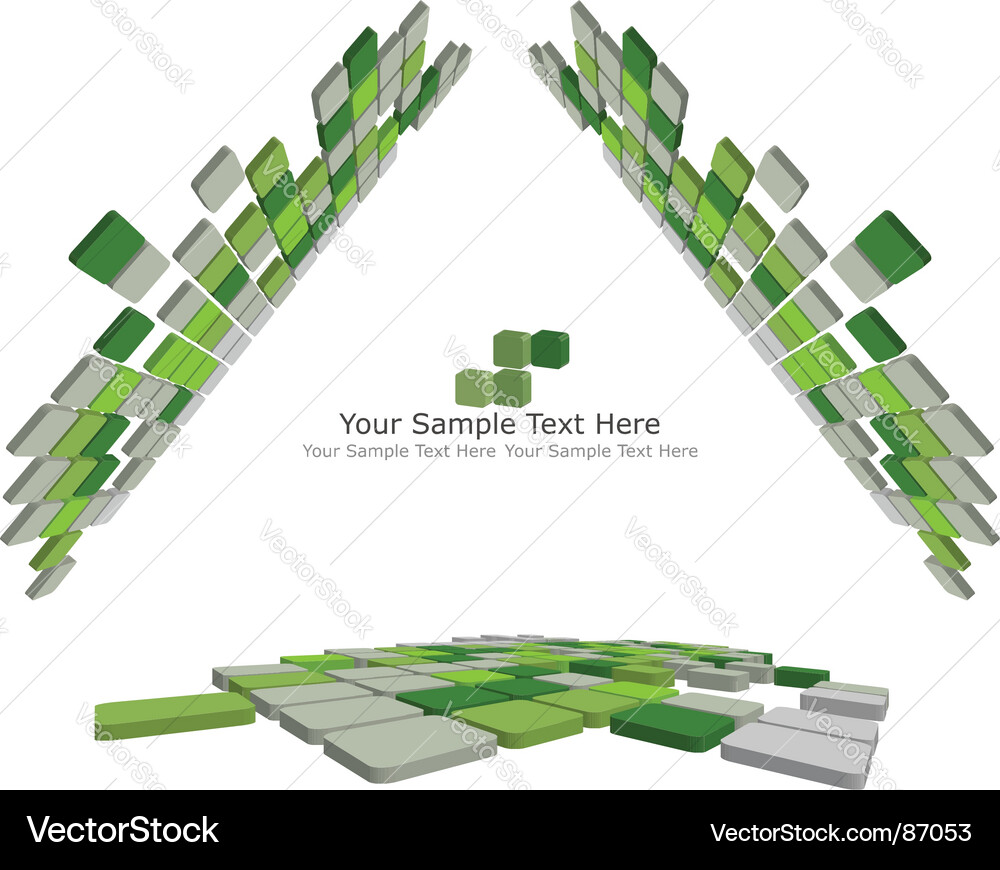3d checked background Royalty Free Vector Image