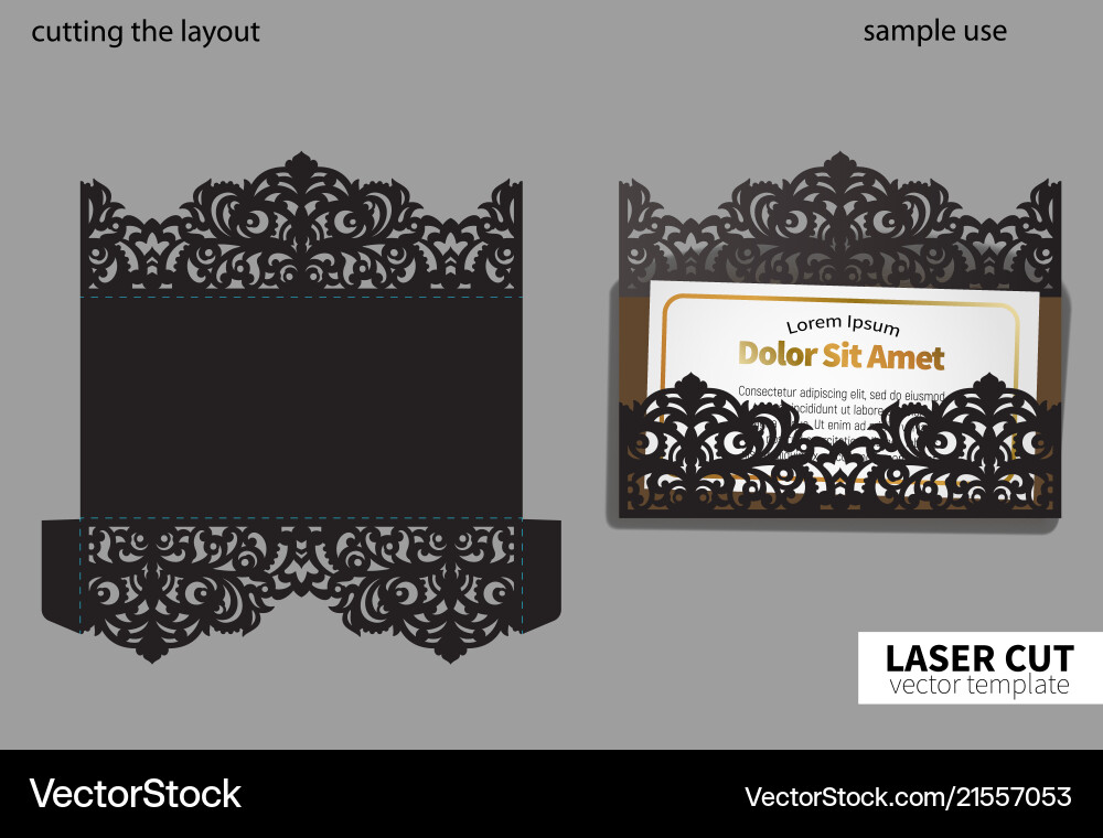 Laser cutting Royalty Free Vector Image - VectorStock