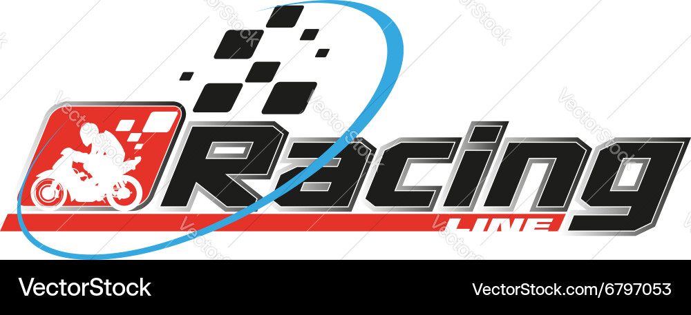 Motor racing logo event Royalty Free Vector Image
