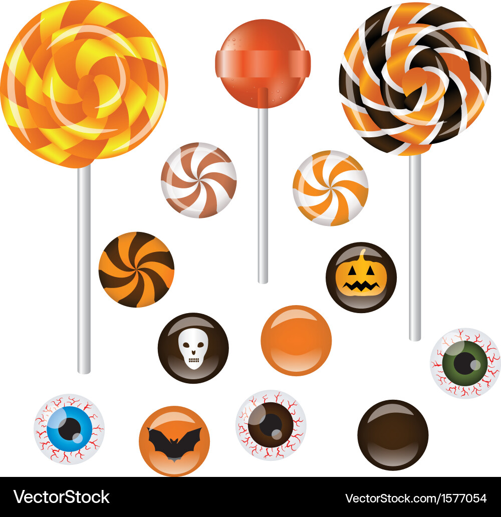 Halloween sweets Royalty Free Vector Image - VectorStock