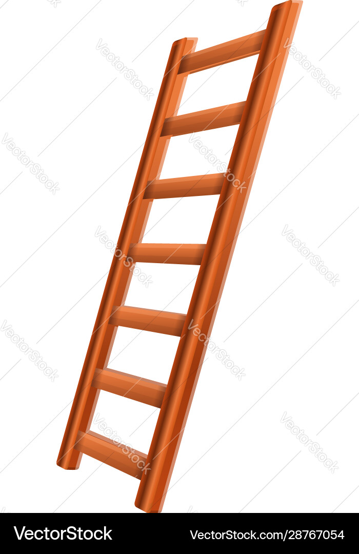 Ladder Inventar Ikone Cartoon Stil Lizenzfreies Vektorbild