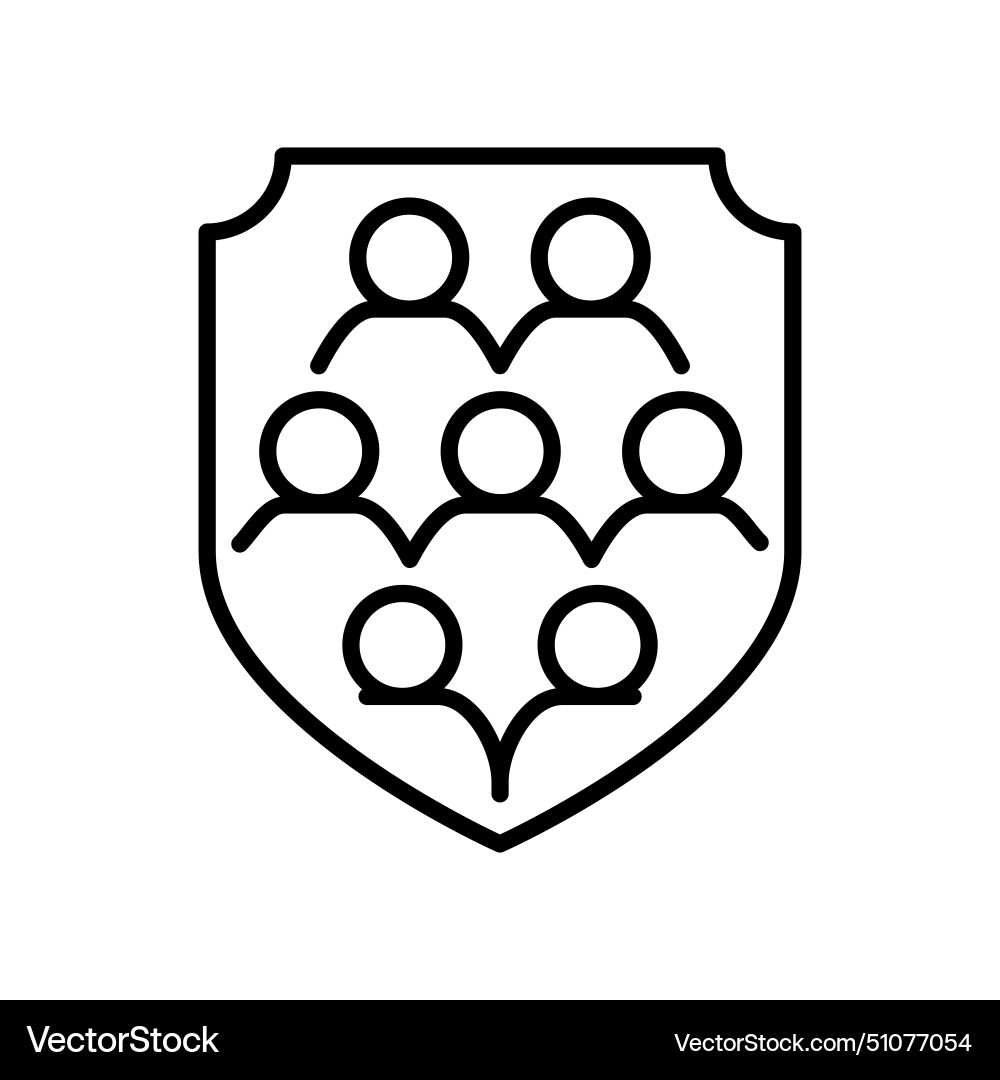 People in protection justice icon - law Royalty Free Vector