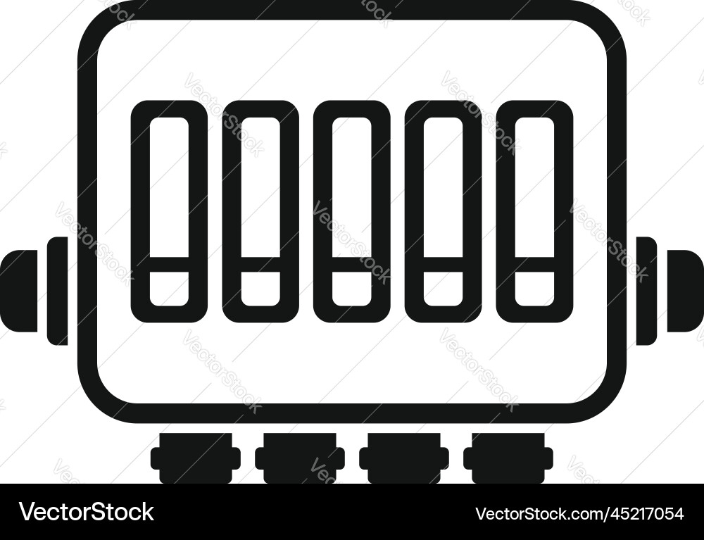 Safety junction box icon simple electric Vector Image