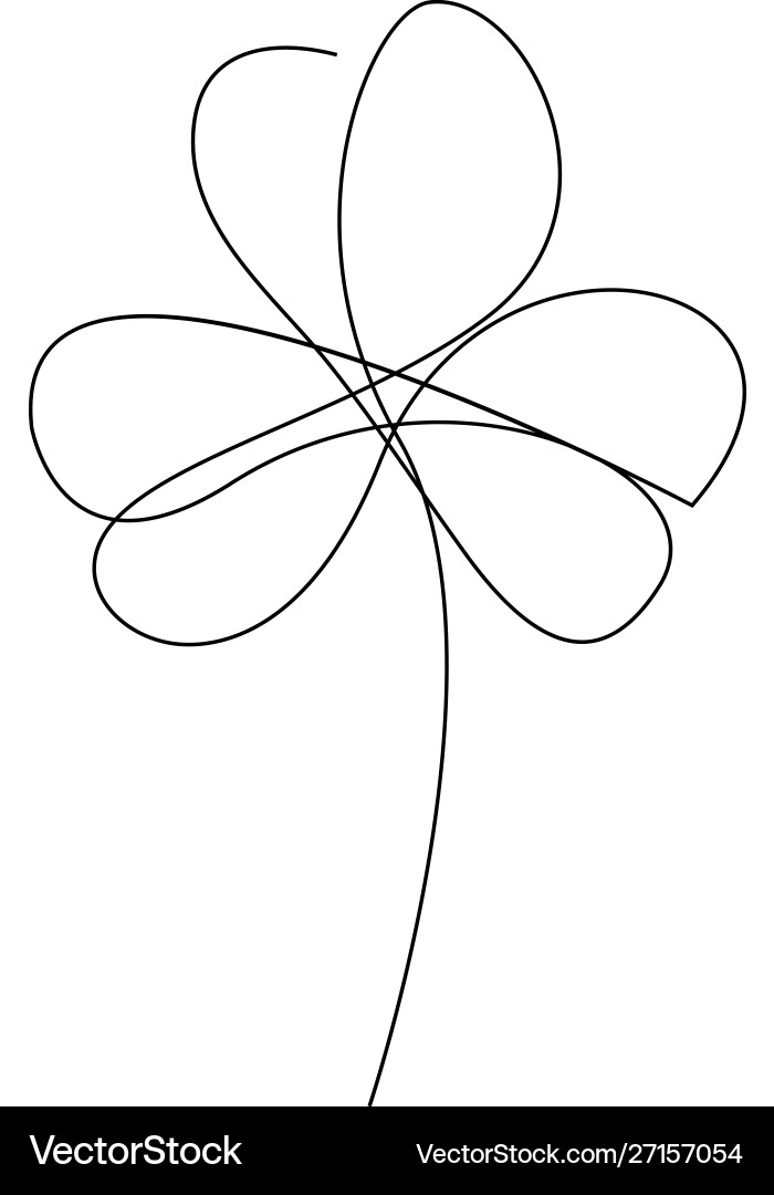 Clover Line Drawing Vector Images (over 1,400)