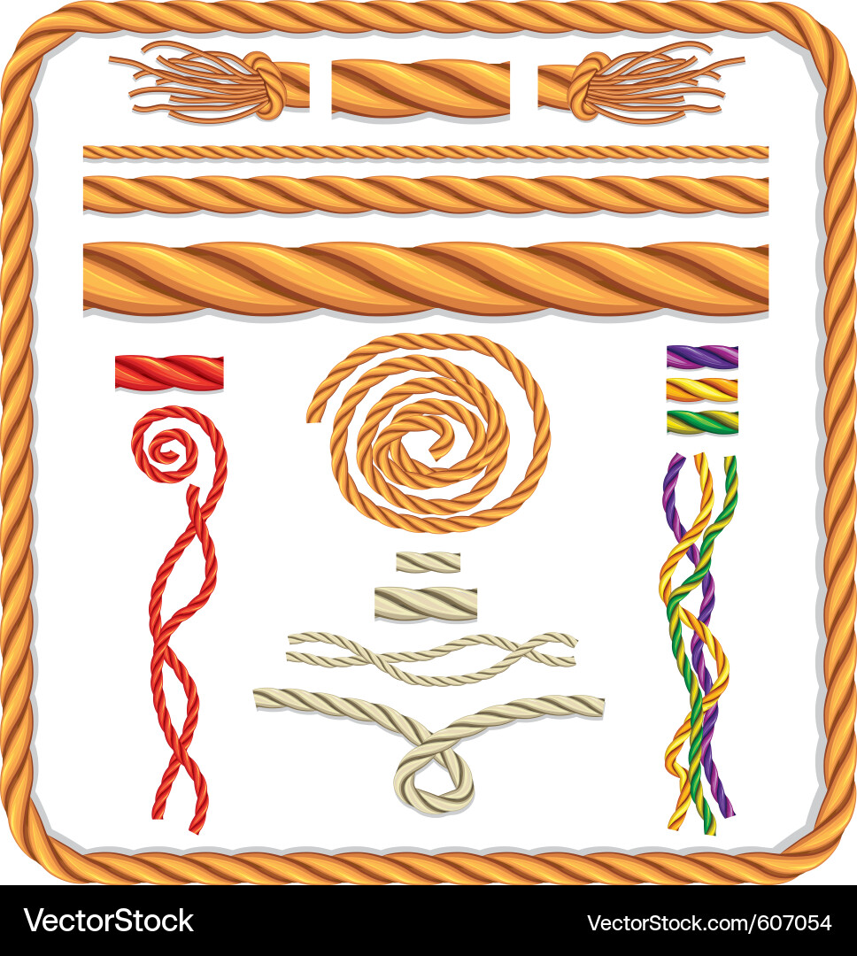 Twisted rope Royalty Free Vector Image - VectorStock