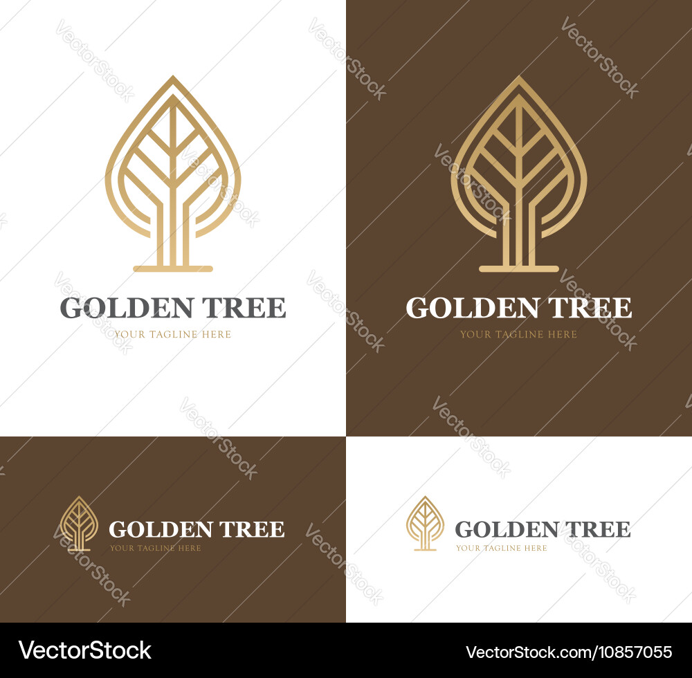 Abstract leaf on brown background Royalty Free Vector Image