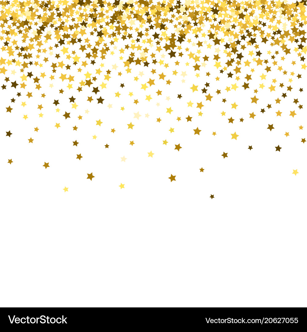 Abstract pattern of random falling stars Vector Image