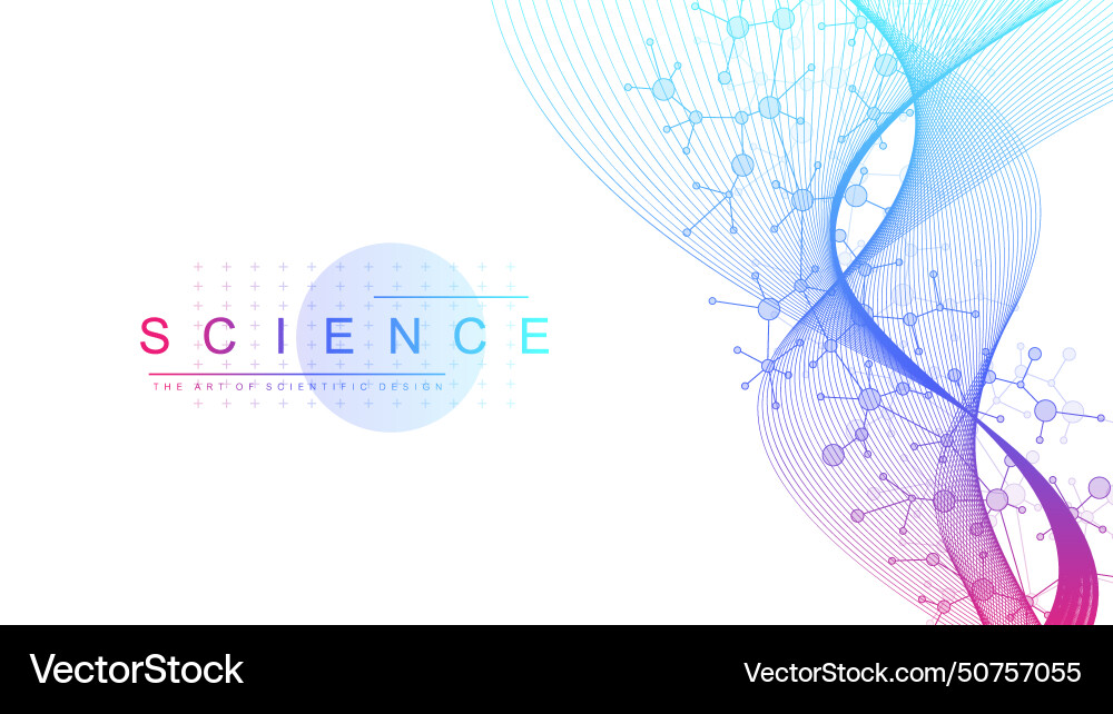 Dna abstract background with deoxyribonucleic acid