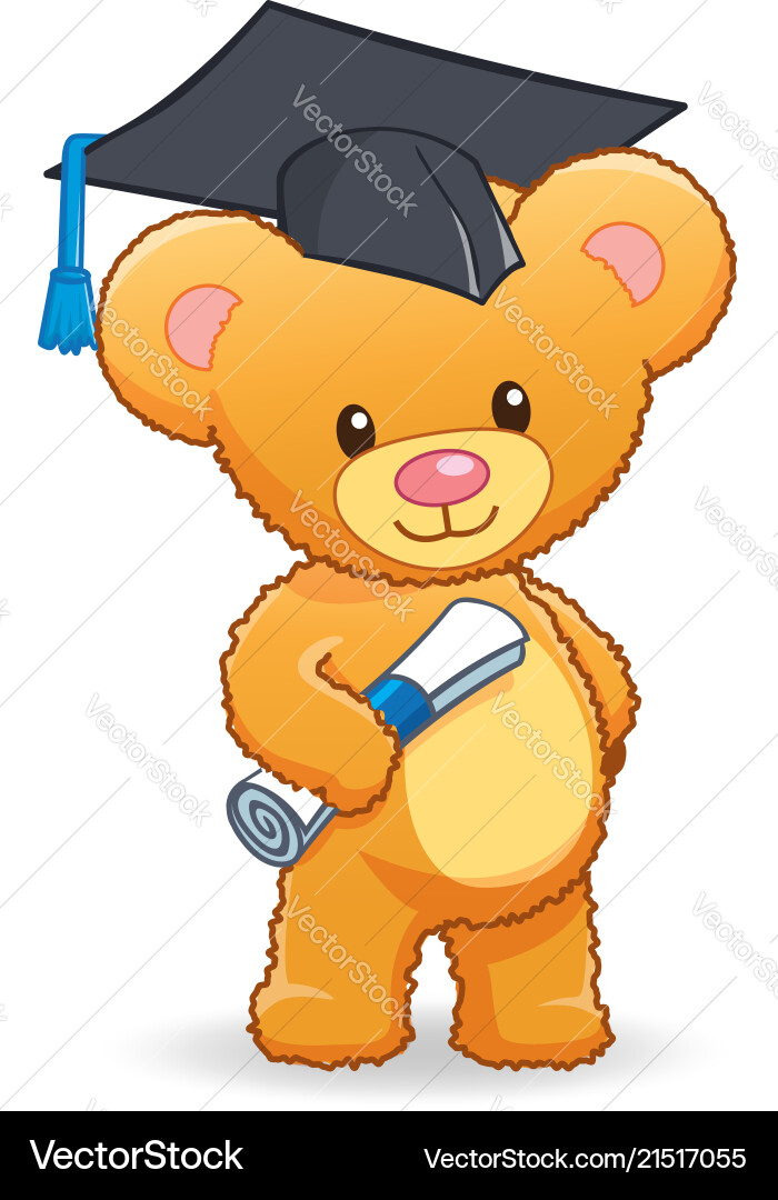 Teddy Bear Graduation Vector Images (60)
