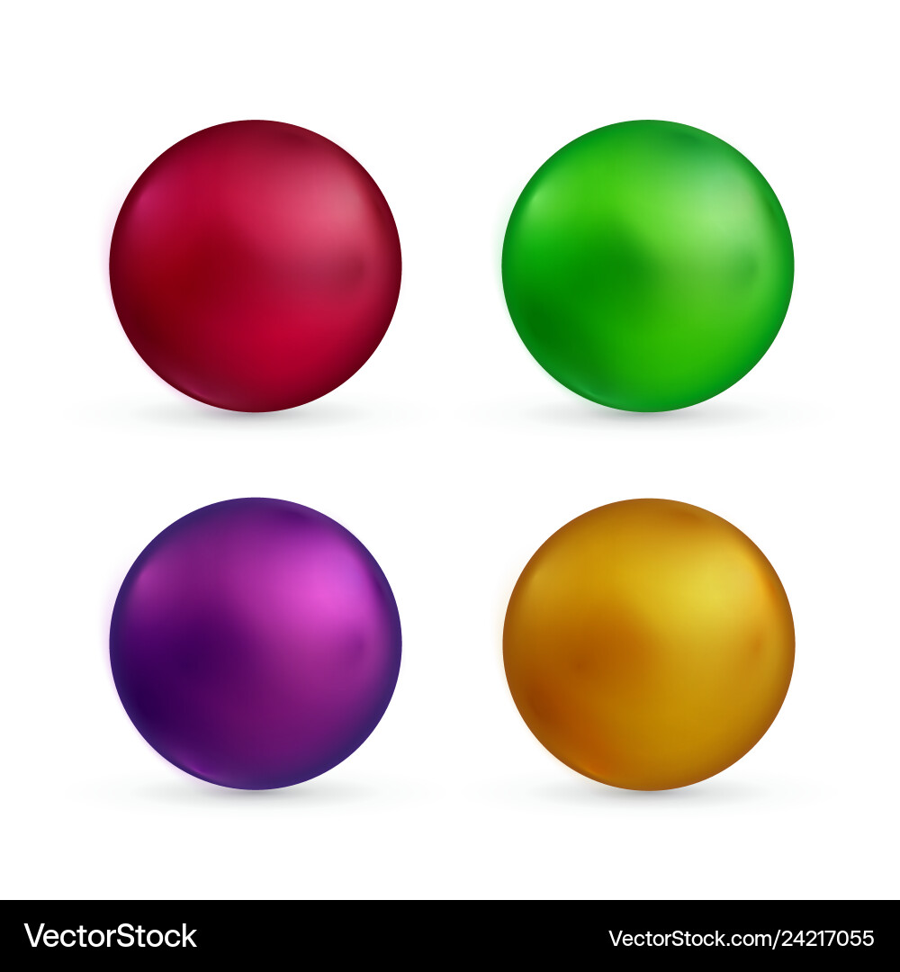 Pure beads are realistic Royalty Free Vector Image