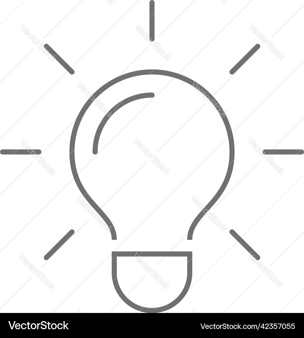 Smart idea conceptual symbol with light bulb Vector Image