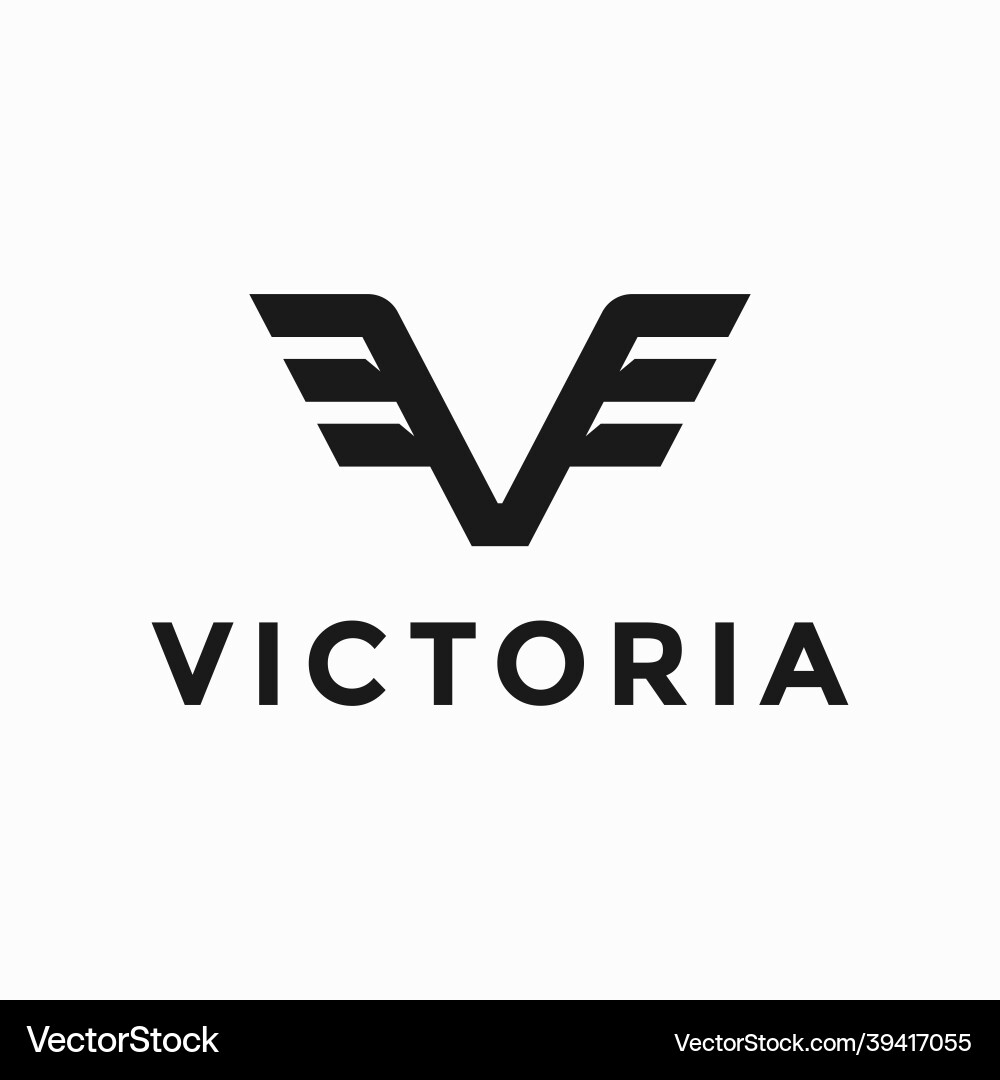 Strong style letter v logo design Royalty Free Vector Image