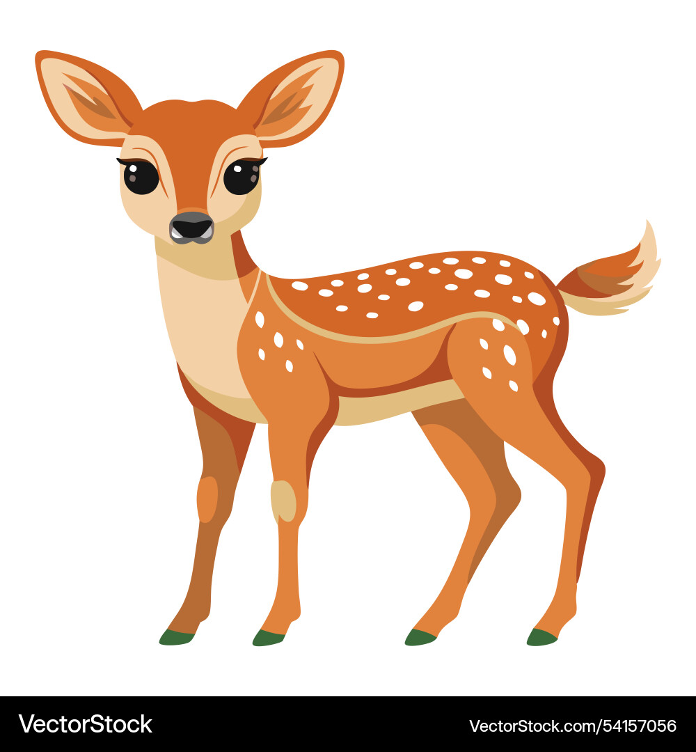 Baby deer art Royalty Free Vector Image - VectorStock