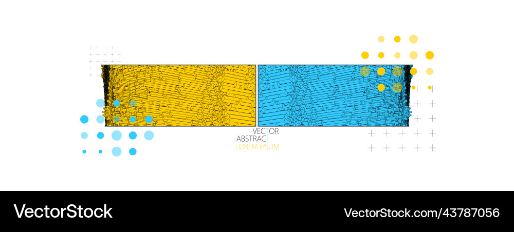 Modern square science or technology elements Vector Image