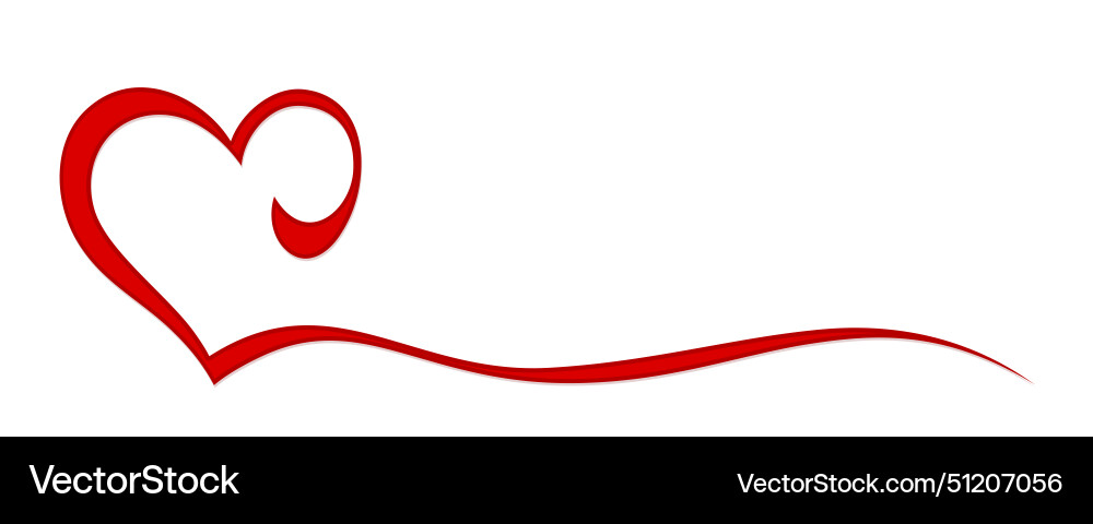 Symbol of a red heart Royalty Free Vector Image