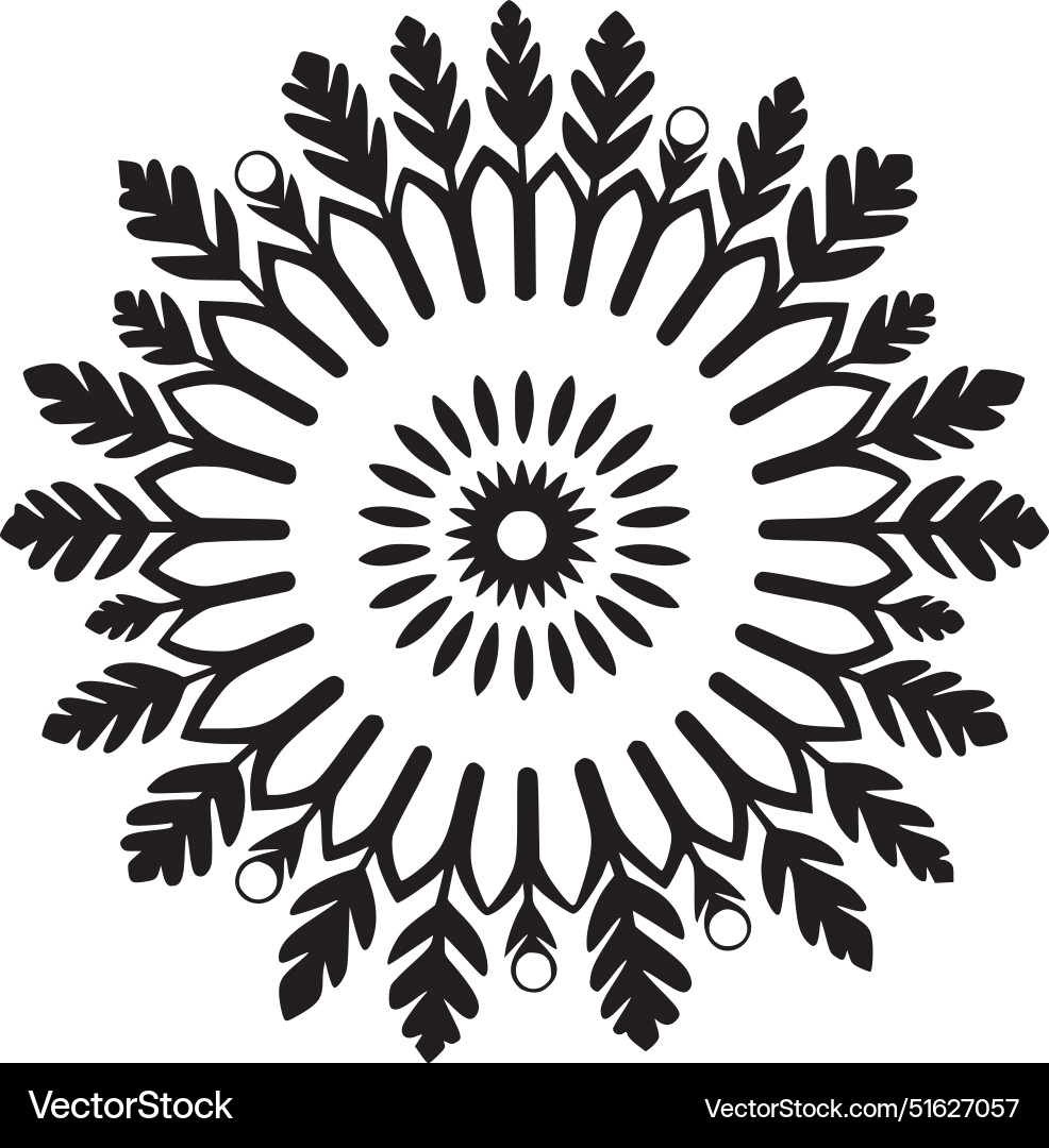 Boho - black and white Royalty Free Vector Image
