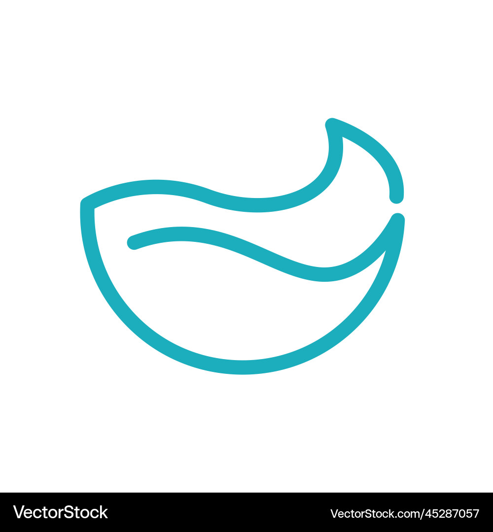Circle wave icon logo Royalty Free Vector Image
