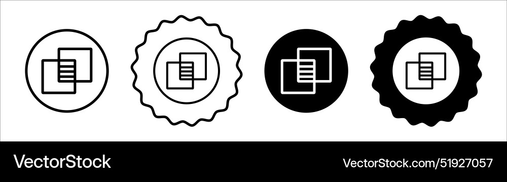 Opacity icon symbol set collection simple Vector Image