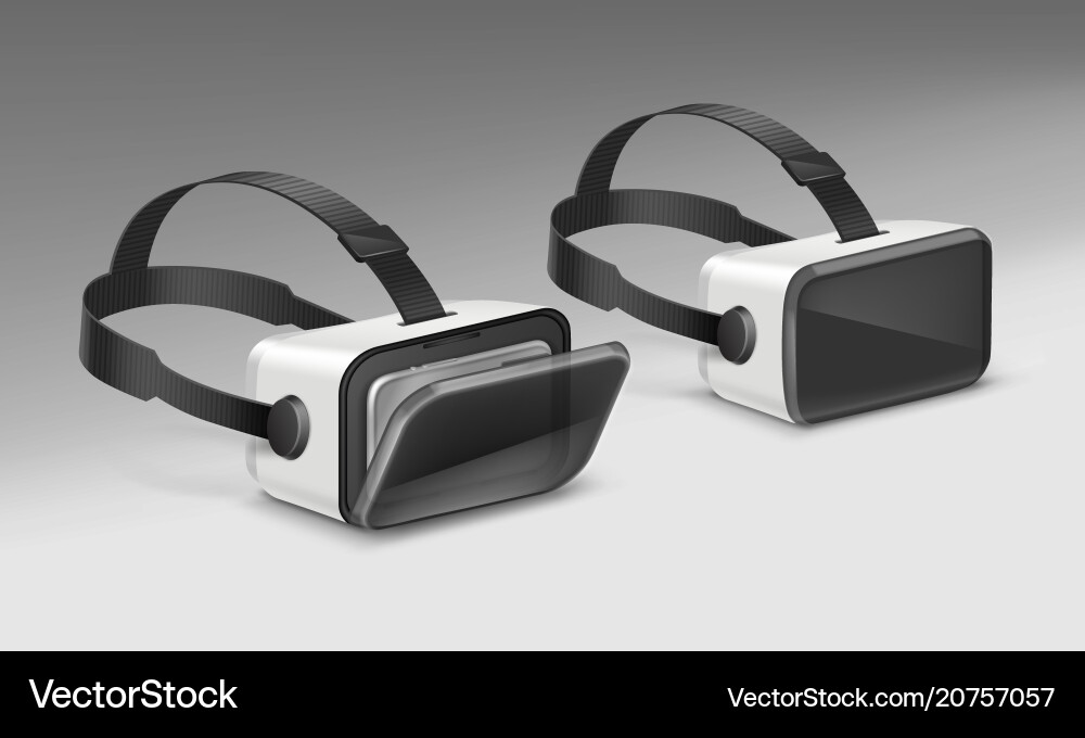 Optical head-mounted display Royalty Free Vector Image