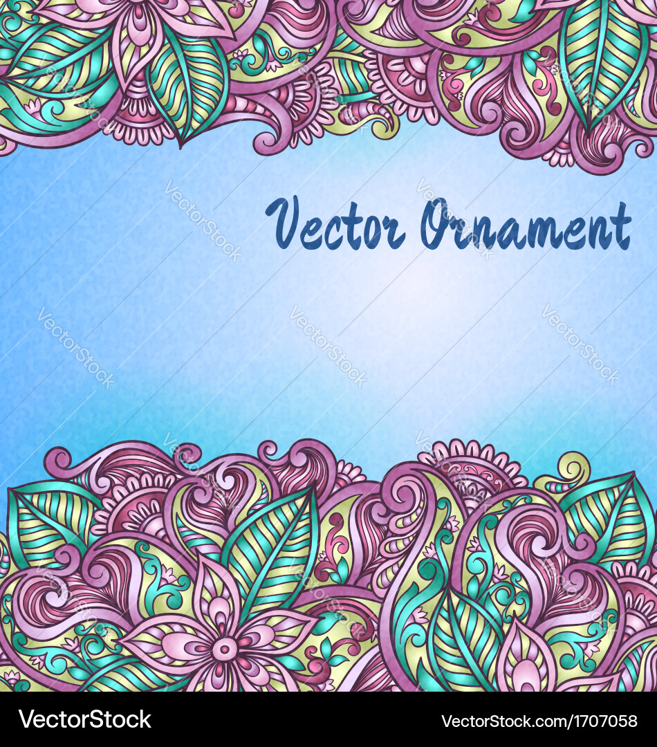 Hand drawn vintage card Royalty Free Vector Image