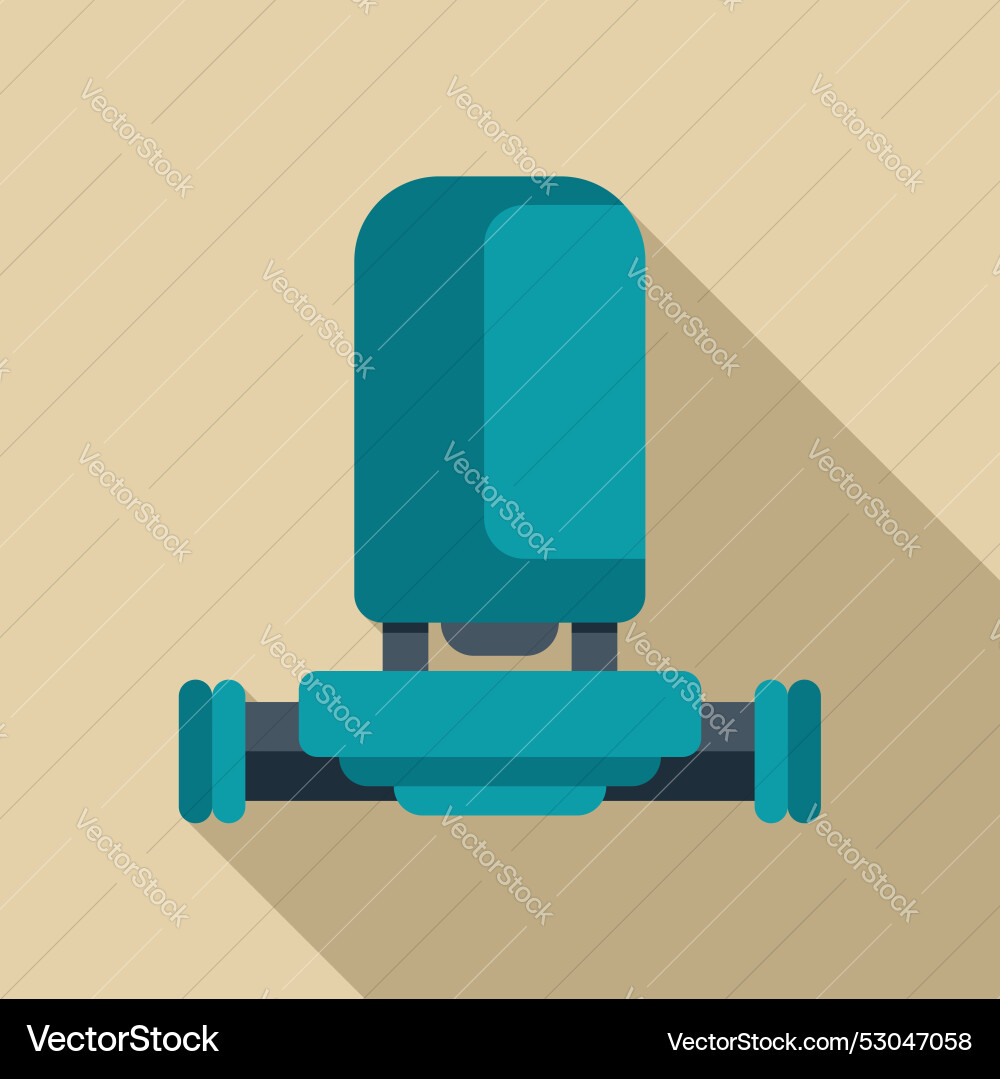 Water meter icon showing measurement tool for Vector Image