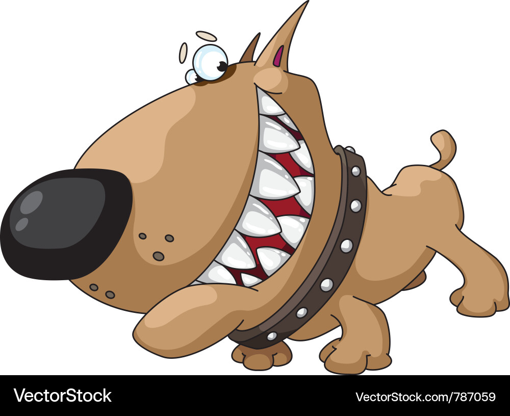 Dog smile Royalty Free Vector Image - VectorStock