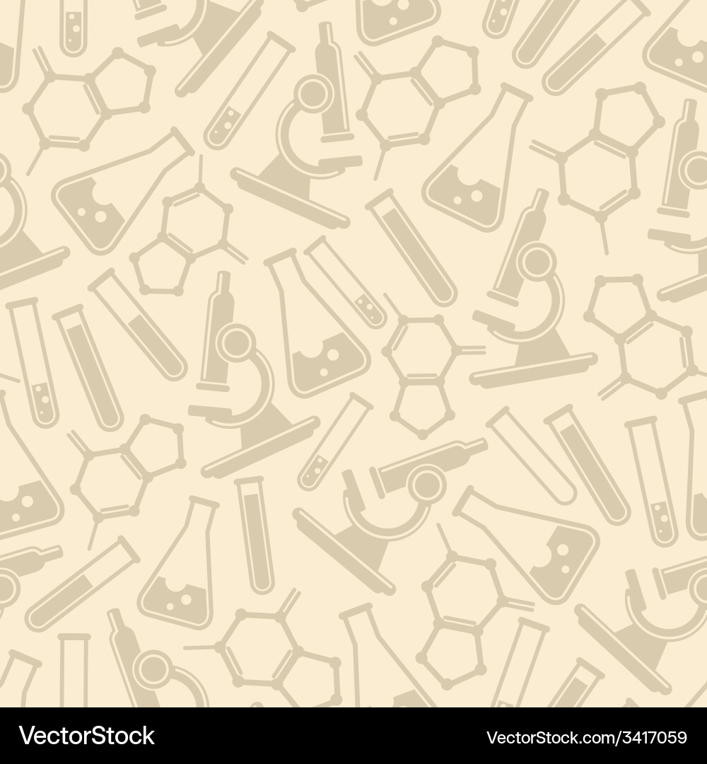 Laboratory Equipment Seamless Pattern Royalty Free Vector