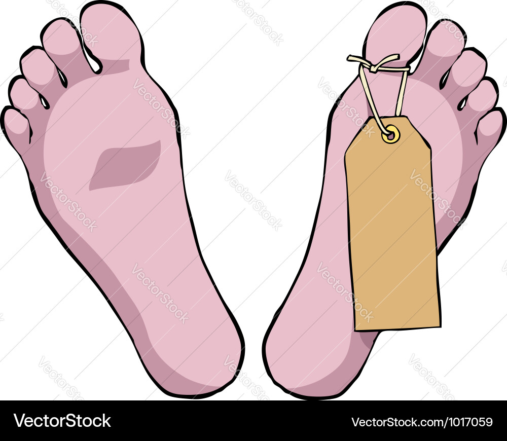Mortuary Toe Tag Royalty Free Vector Image - VectorStock