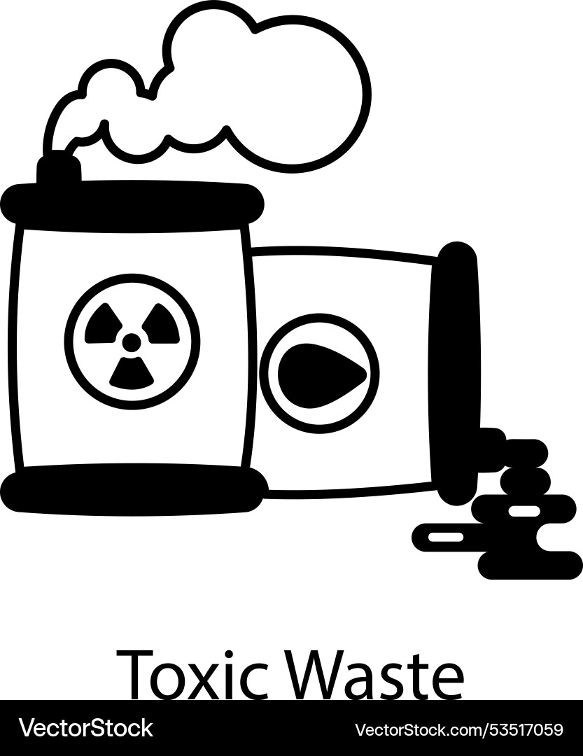 Toxic waste Royalty Free Vector Image - VectorStock