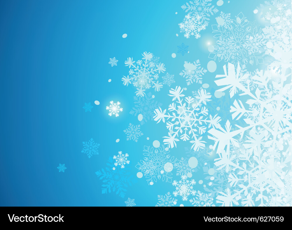Winter Snowflake Abstract Royalty Free Vector Image