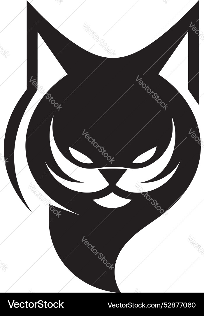 Abstract cat design elegant cat silhouette Vector Image